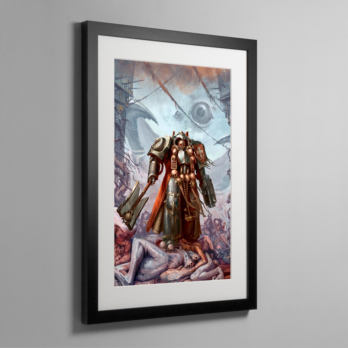 Grey Knights Chaplain Art Print – Warhammer 40K Collectible – Warhammer Art