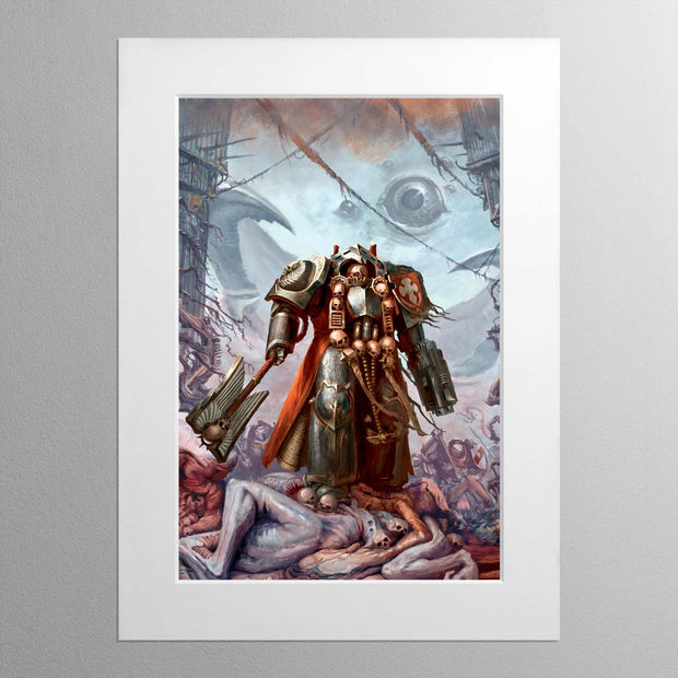 Grey Knights Chaplain Art Print – Warhammer 40K Collectible – Warhammer Art