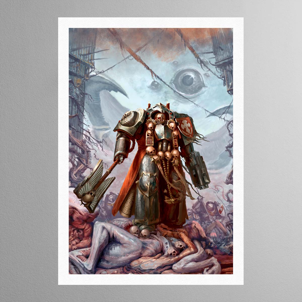 Grey Knights Chaplain Art Print – Warhammer 40K Collectible – Warhammer Art