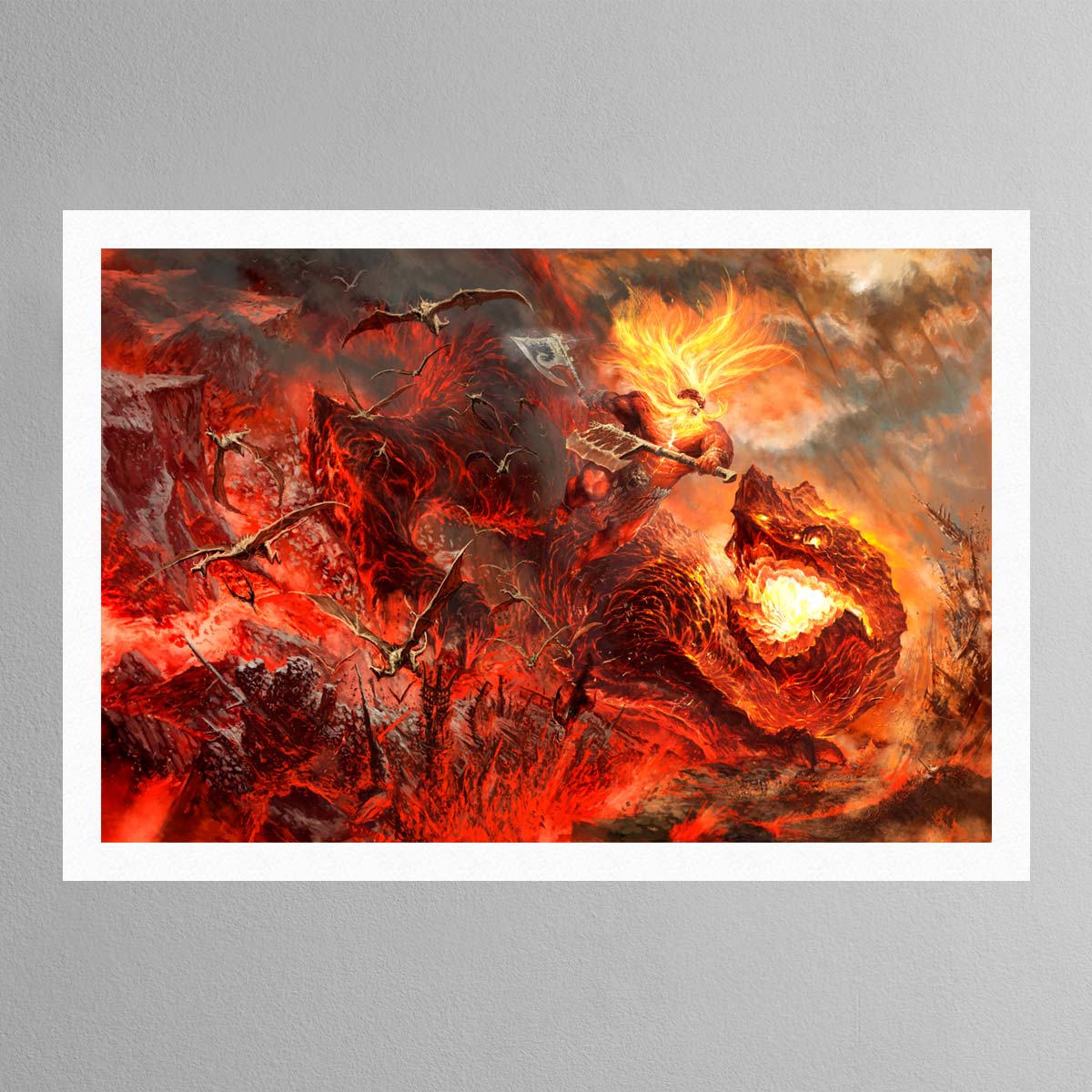 Grimnir and Vulcatrix Art Print – Age of Sigmar Collectible ...