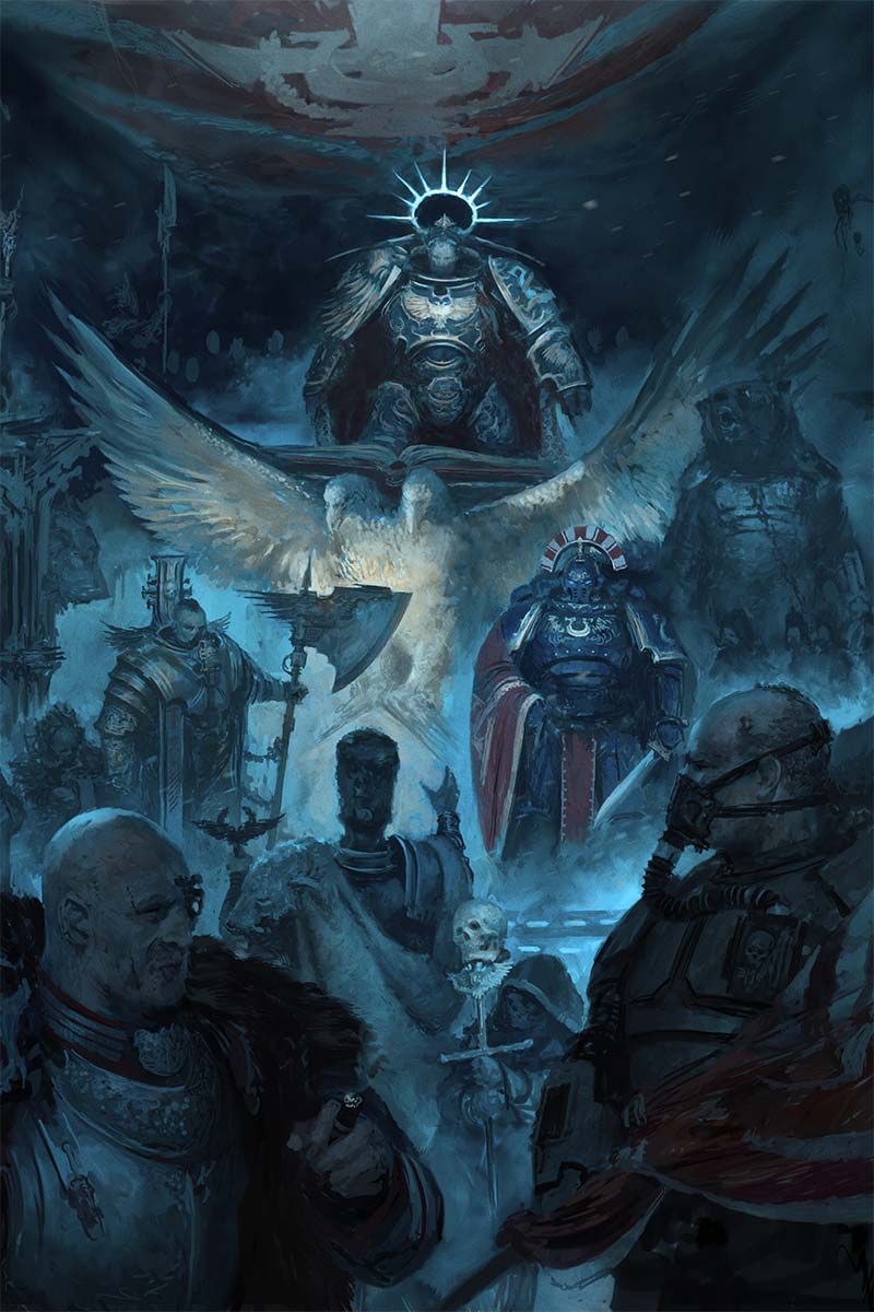 Guilliman's Council Art Print – Warhammer 40K Collectible – Warhammer Art