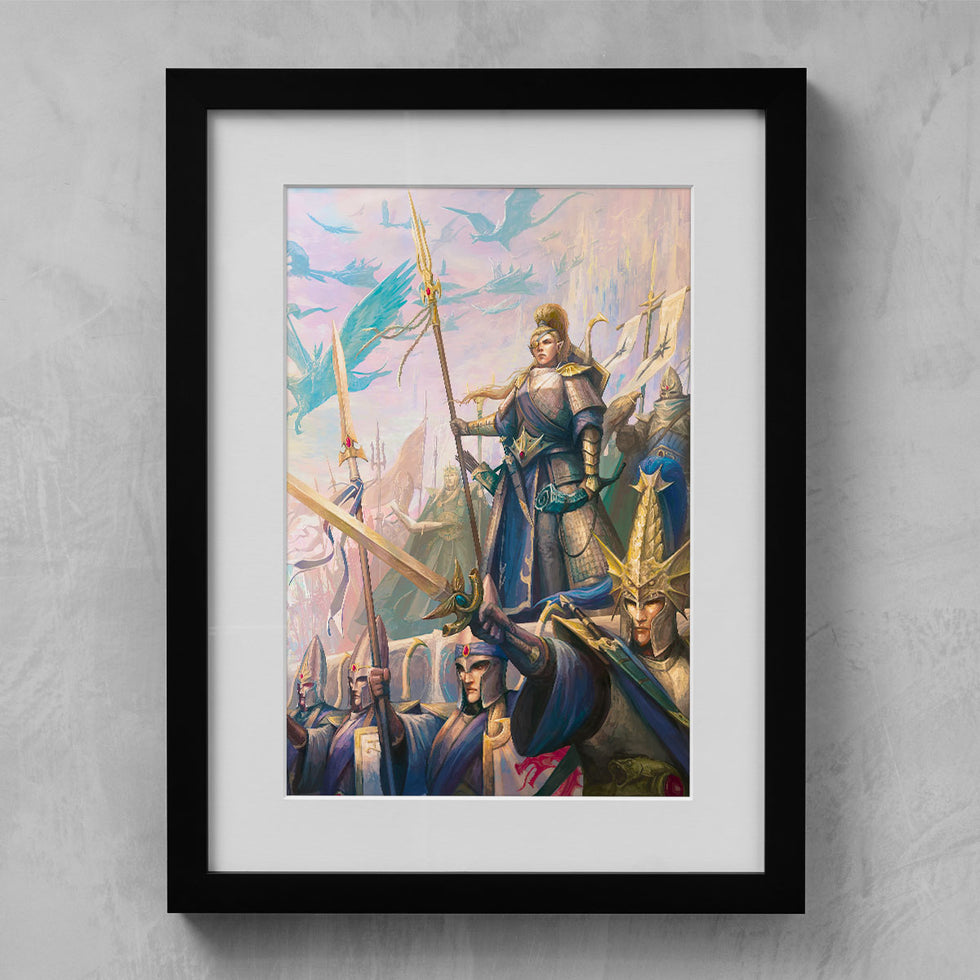 High Elf Realms Art Print – Forces of Fantasy Collectible – Warhammer Art