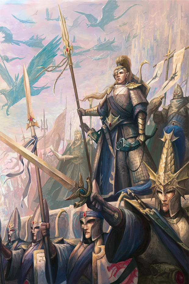 High Elf Realms Art Print – Forces of Fantasy Collectible – Warhammer Art