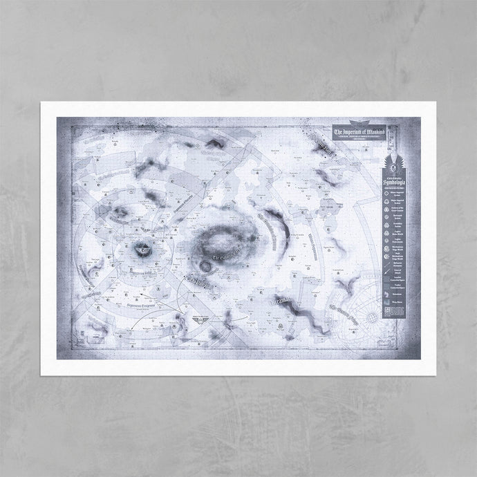 Horus Heresy Map of the Imperium - Greyscale Art Print – The Horus ...