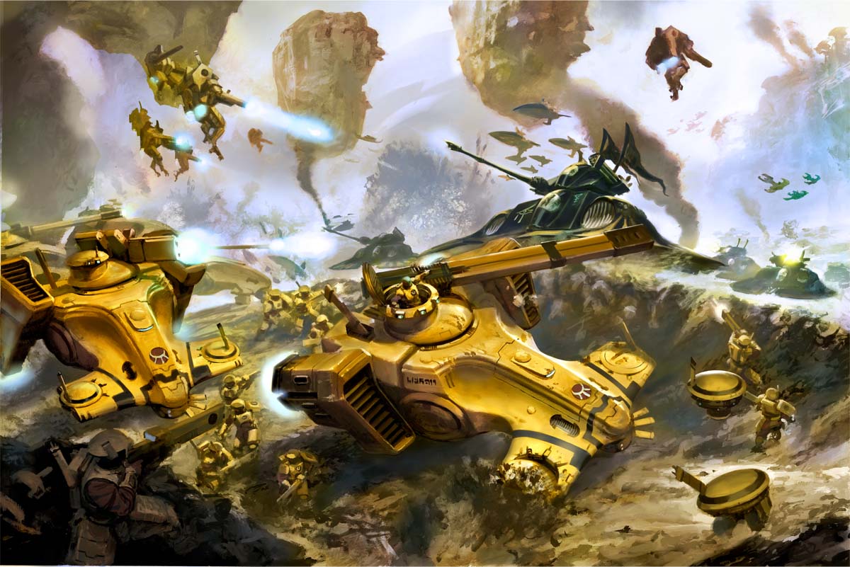 Hammerhead Gunships Art Print – Warhammer 40K Collectible – Warhammer Art