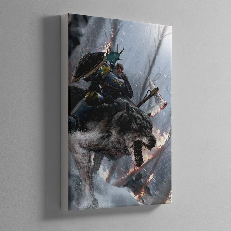 Lord of the Wolfkin Art Print – Warhammer 40K Collectible – Warhammer Art