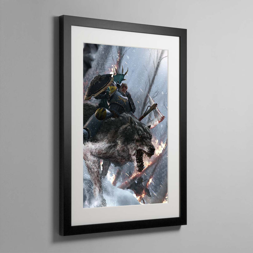 Lord of the Wolfkin Art Print – Warhammer 40K Collectible – Warhammer Art