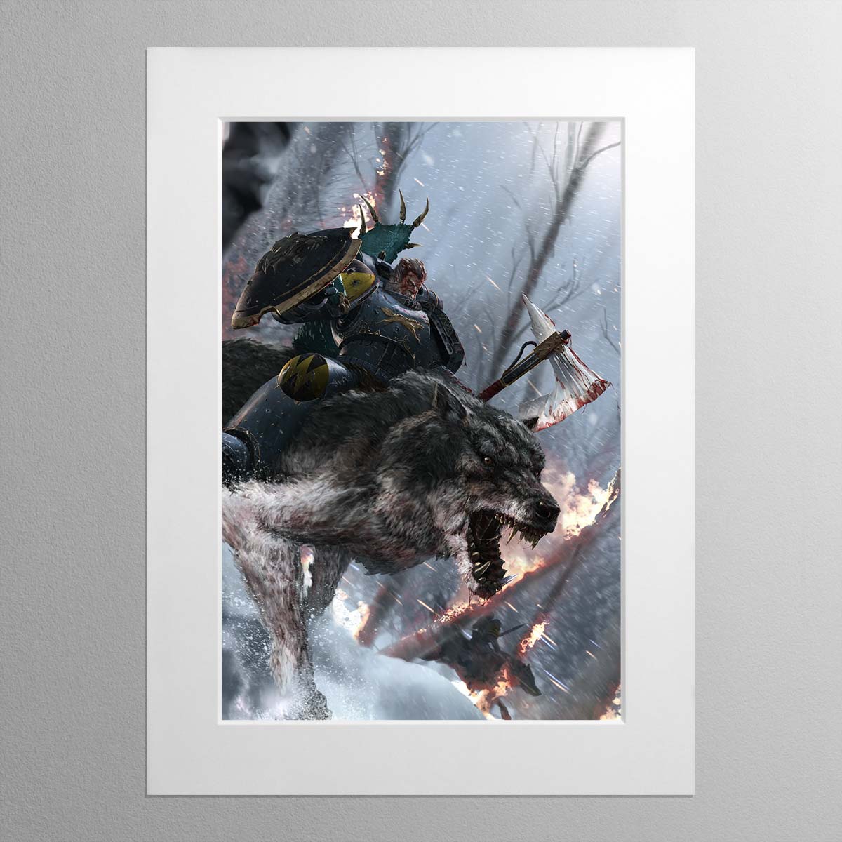 Lord of the Wolfkin Art Print – Warhammer 40K Collectible – Warhammer Art