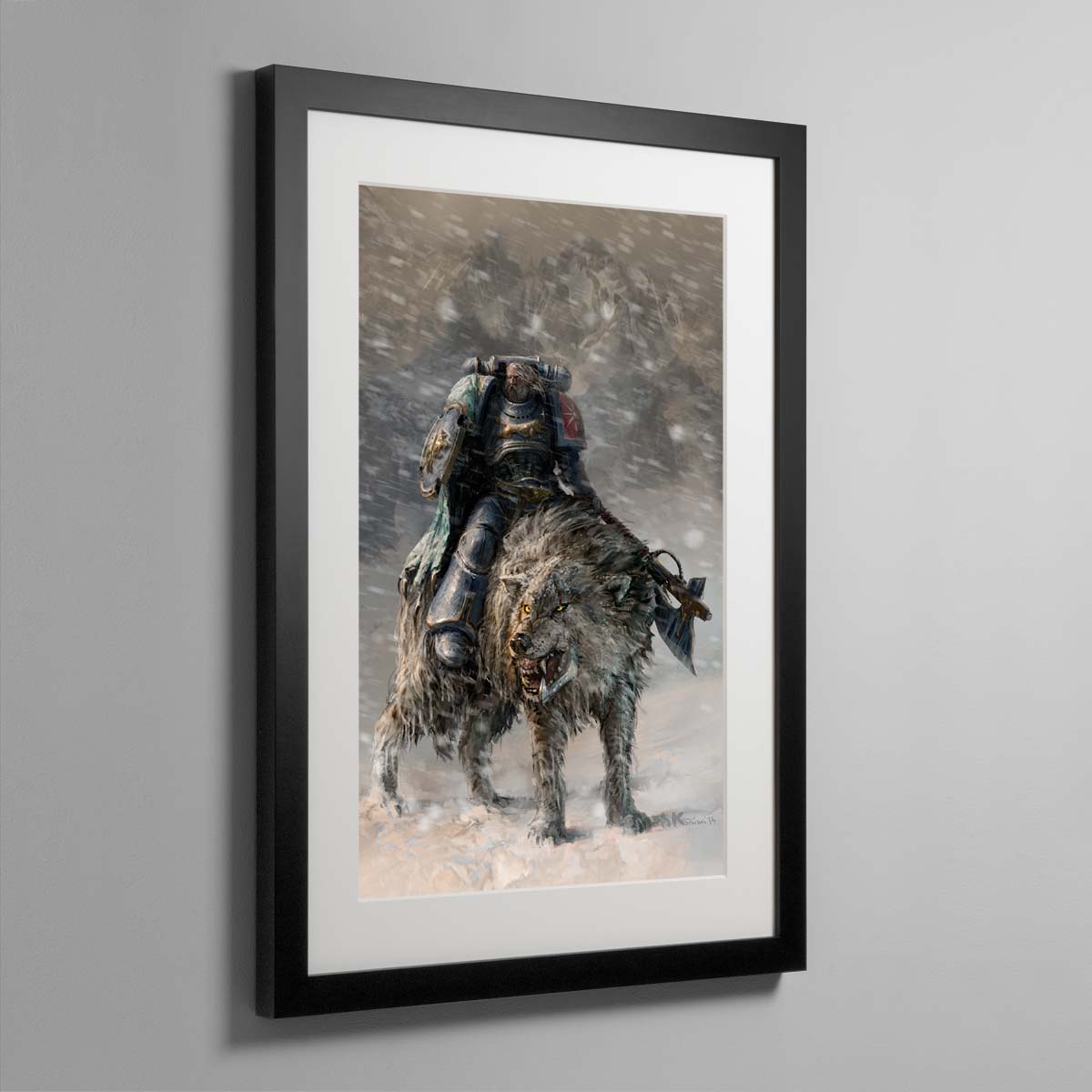 Harald Deathwolf Art Print – Warhammer 40K Collectible – Warhammer Art