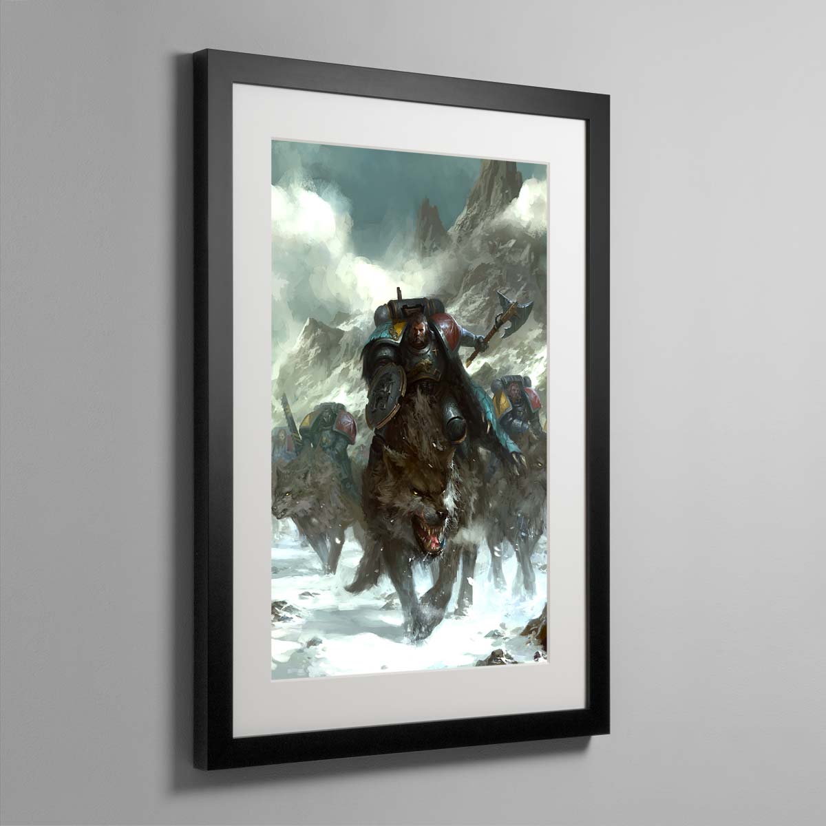 Harald Deathwolf with Icetooth Art Print – Warhammer 40K Collectible ...