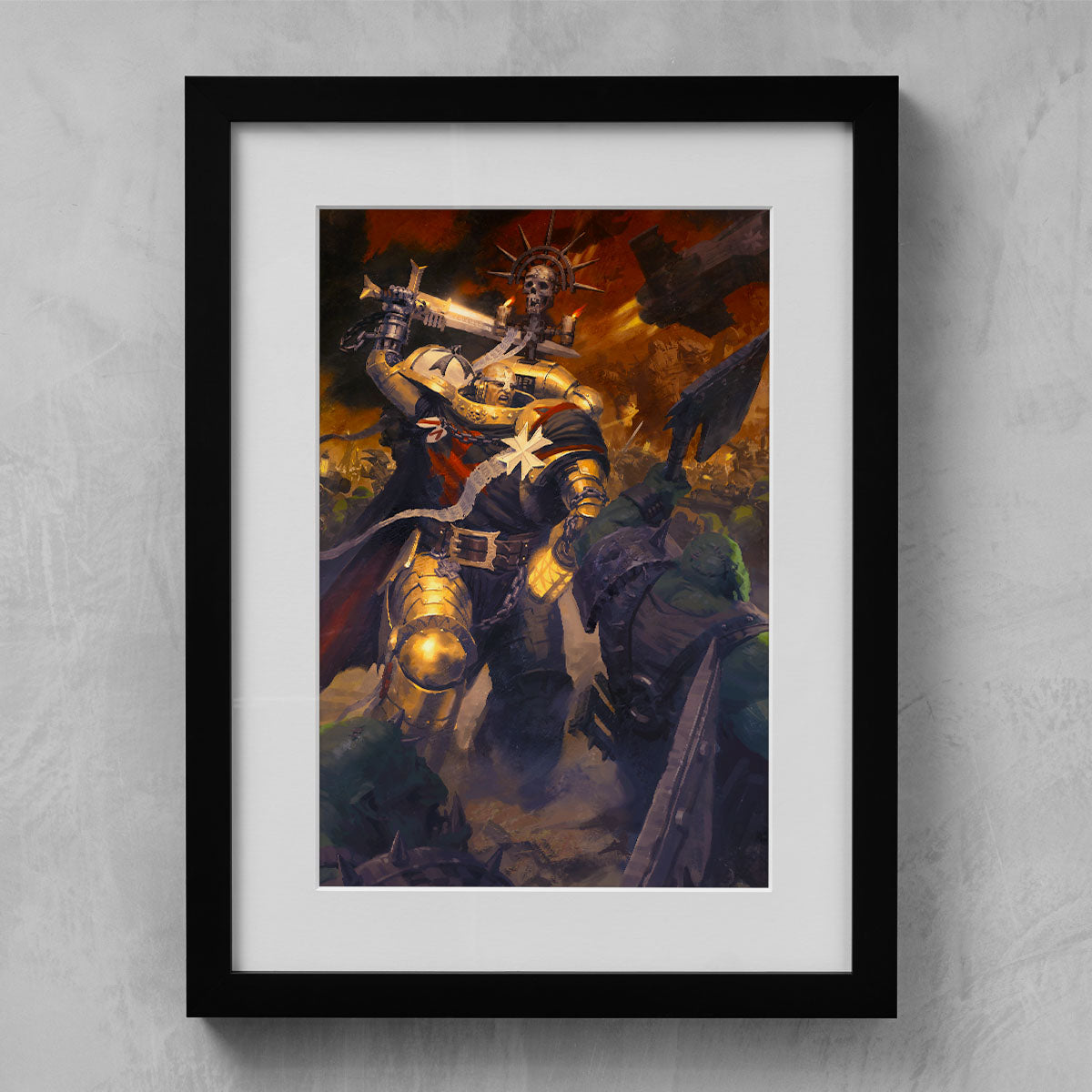 Helbrecht vs Orks Art Print – Warhammer 40K Collectible – Warhammer ...