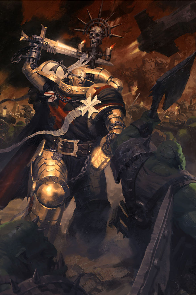 Helbrecht vs Orks Art Print – Warhammer 40K Collectible – Warhammer ...