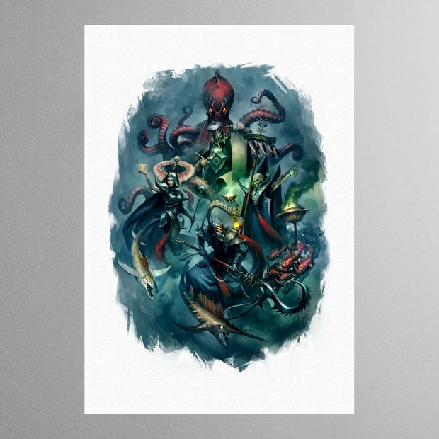 Heroes of the Idoneth – Warhammer Art