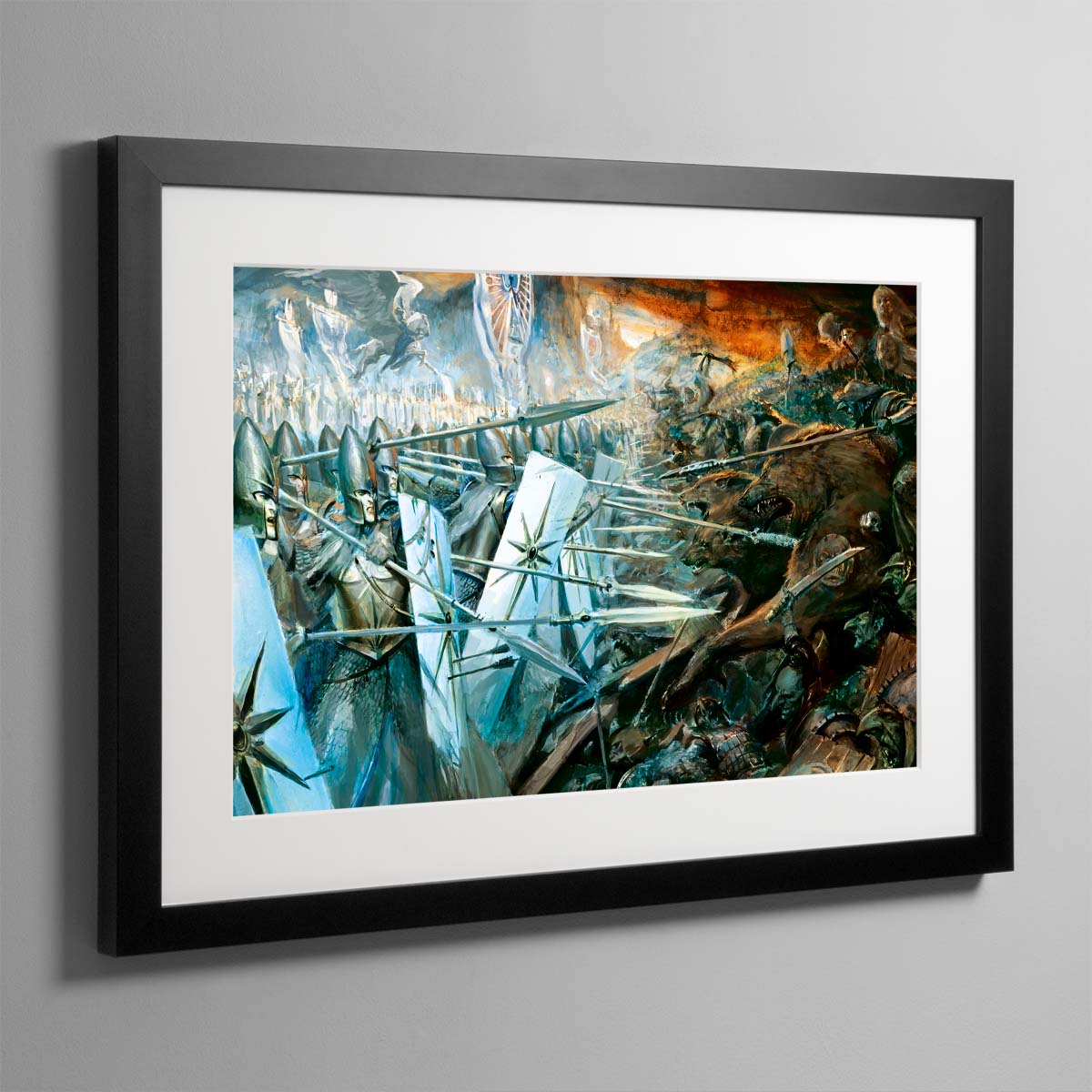 High Elves vs Goblins Art Print – Forces of Fantasy – Warhammer Art