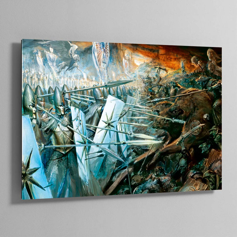 High Elves vs Goblins Art Print – Forces of Fantasy – Warhammer Art