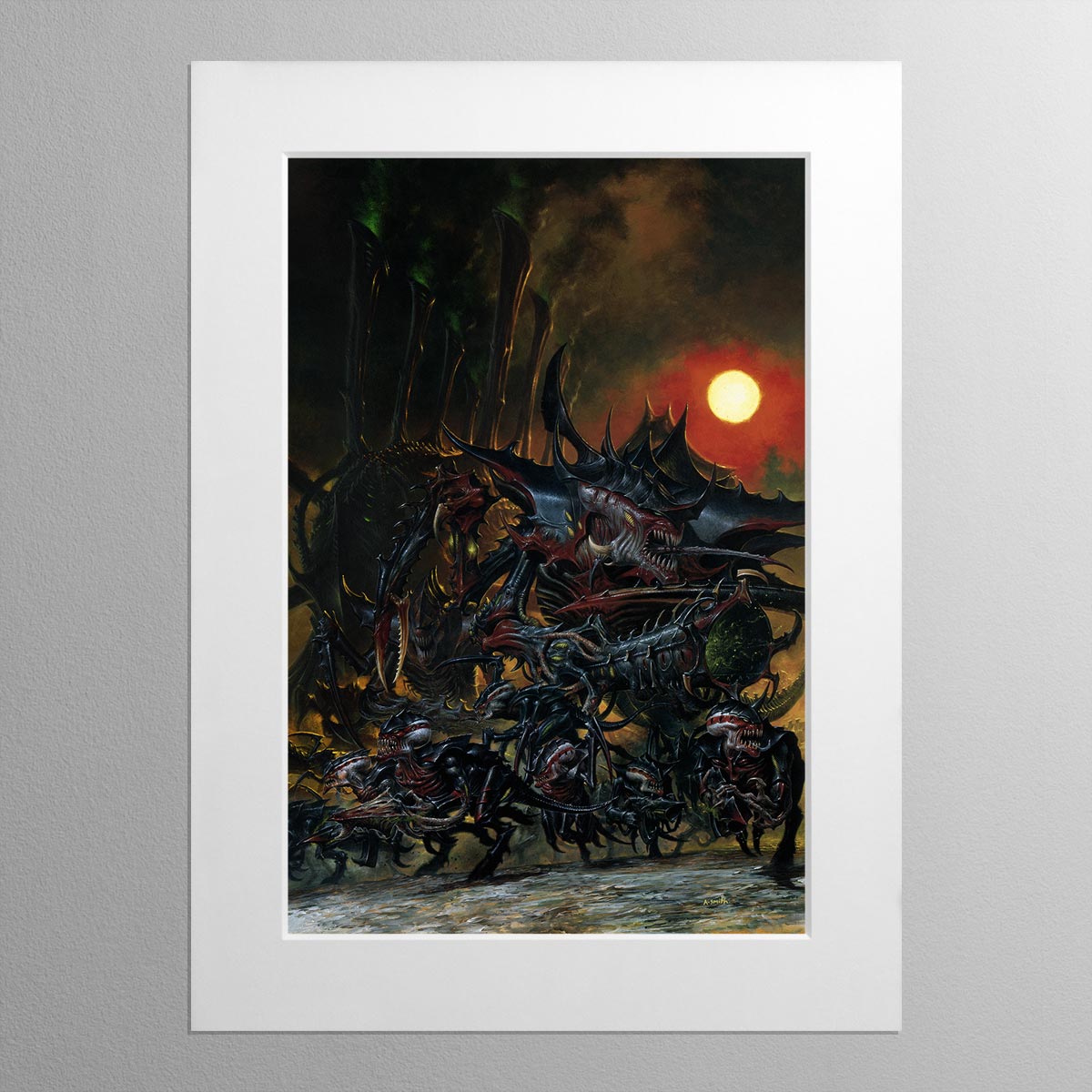 Hive Fleet Behemoth Art Print – Warhammer 40K Collectible – Warhammer Art