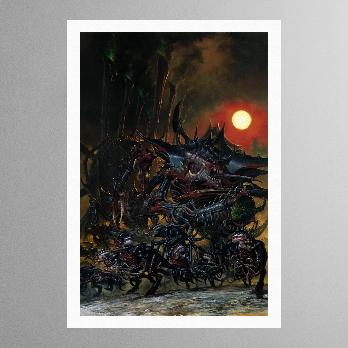 Hive Fleet Behemoth Art Print – Warhammer 40K Collectible – Warhammer Art