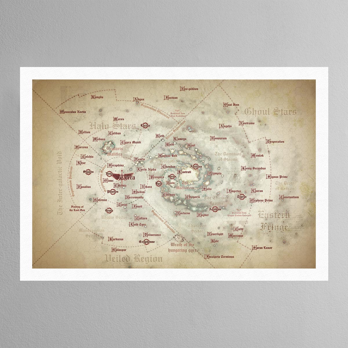 Horus Heresy Map Art Print – The Horus Heresy Collectible – Warhammer ...
