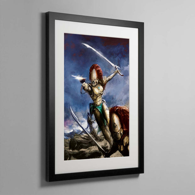 Howling Banshees Art Print – Warhammer 40K Collectible – Warhammer Art