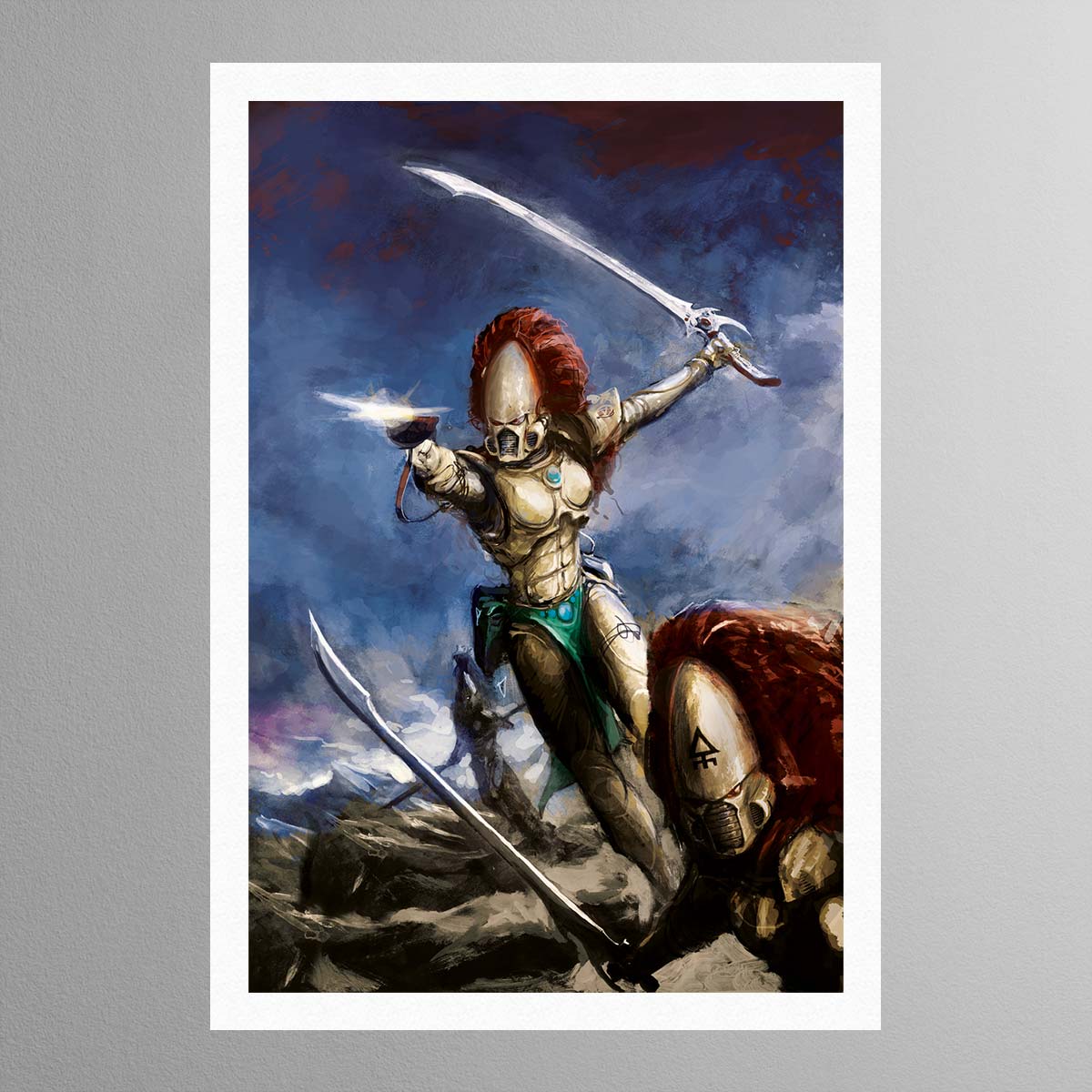 Howling Banshees Art Print – Warhammer 40K Collectible – Warhammer Art