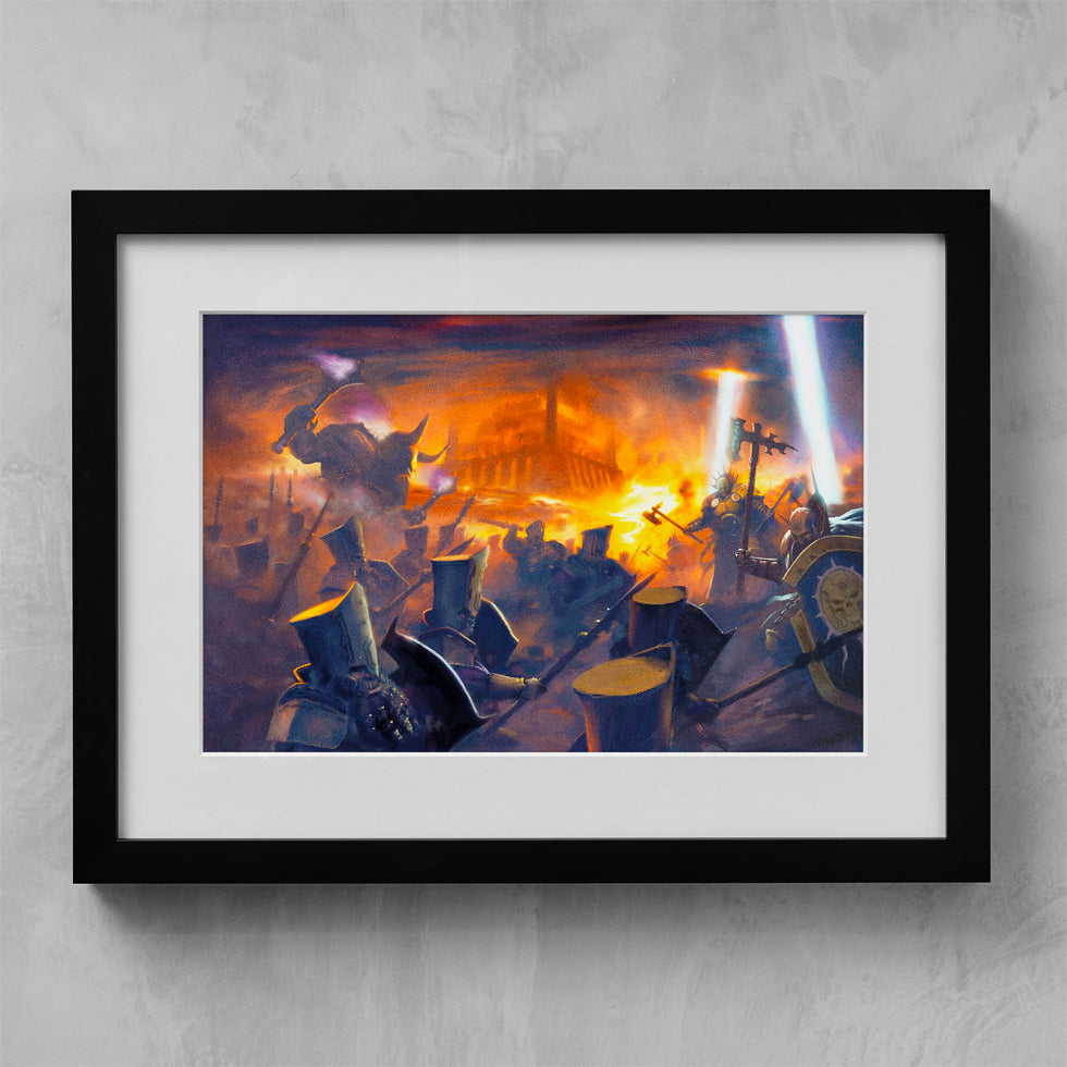 Infernal Cohort vs Stormcast Art Print – Warhammer 40K Collectible ...