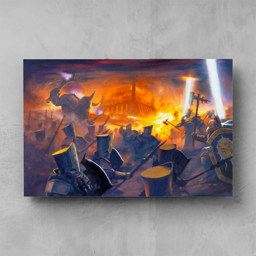 Infernal Cohort vs Stormcast Art Print – Warhammer 40K Collectible ...