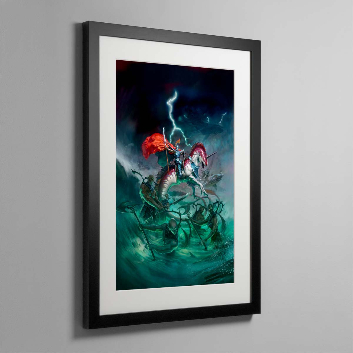 Idoneth Deepkin Art Print – Age of Sigmar Collectible – Warhammer Art