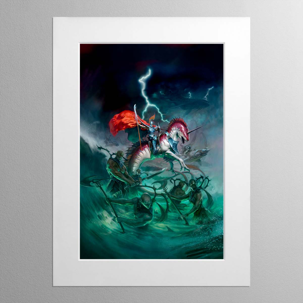 Idoneth Deepkin Art Print – Age of Sigmar Collectible – Warhammer Art