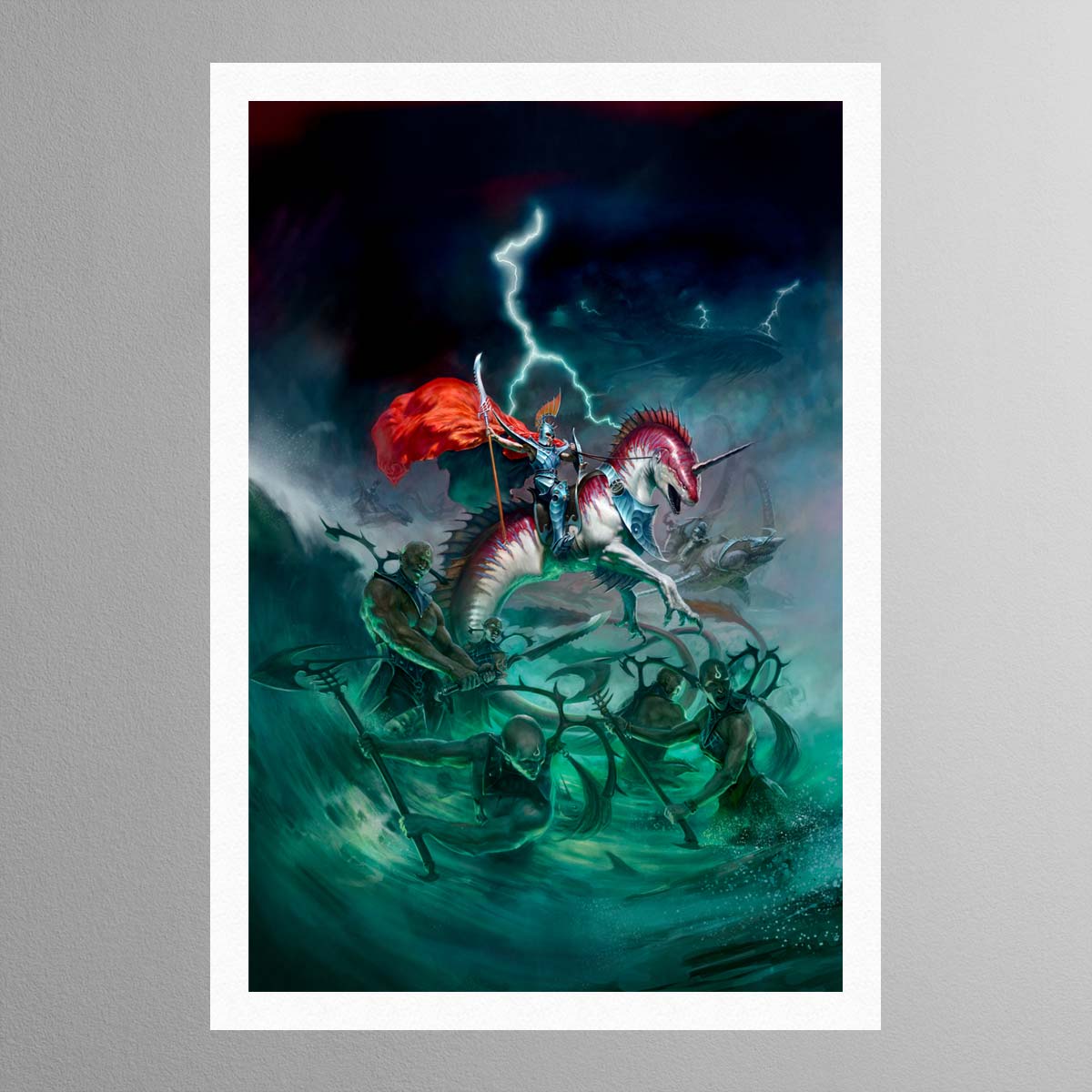 Idoneth Deepkin Art Print – Age of Sigmar Collectible – Warhammer Art