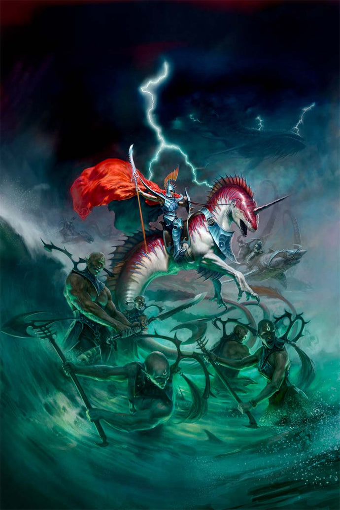 Idoneth Deepkin Art Print – Age of Sigmar Collectible – Warhammer Art