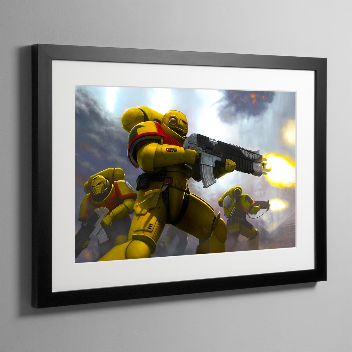 Imperial Fists Art Print – Warhammer 40K Collectible – Warhammer Art