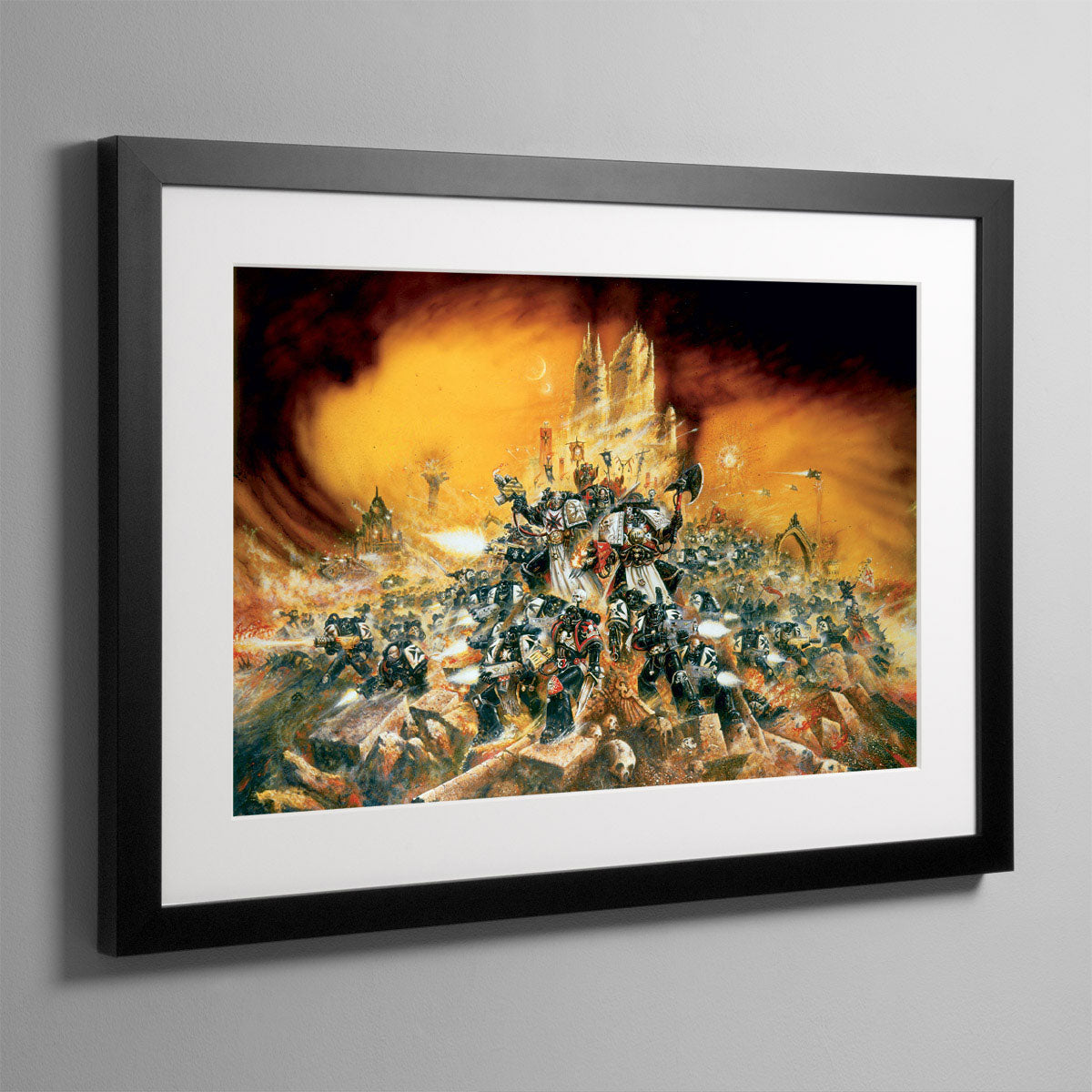 Black Templars Art Art Print – Warhammer 40K Collectible – Warhammer Art