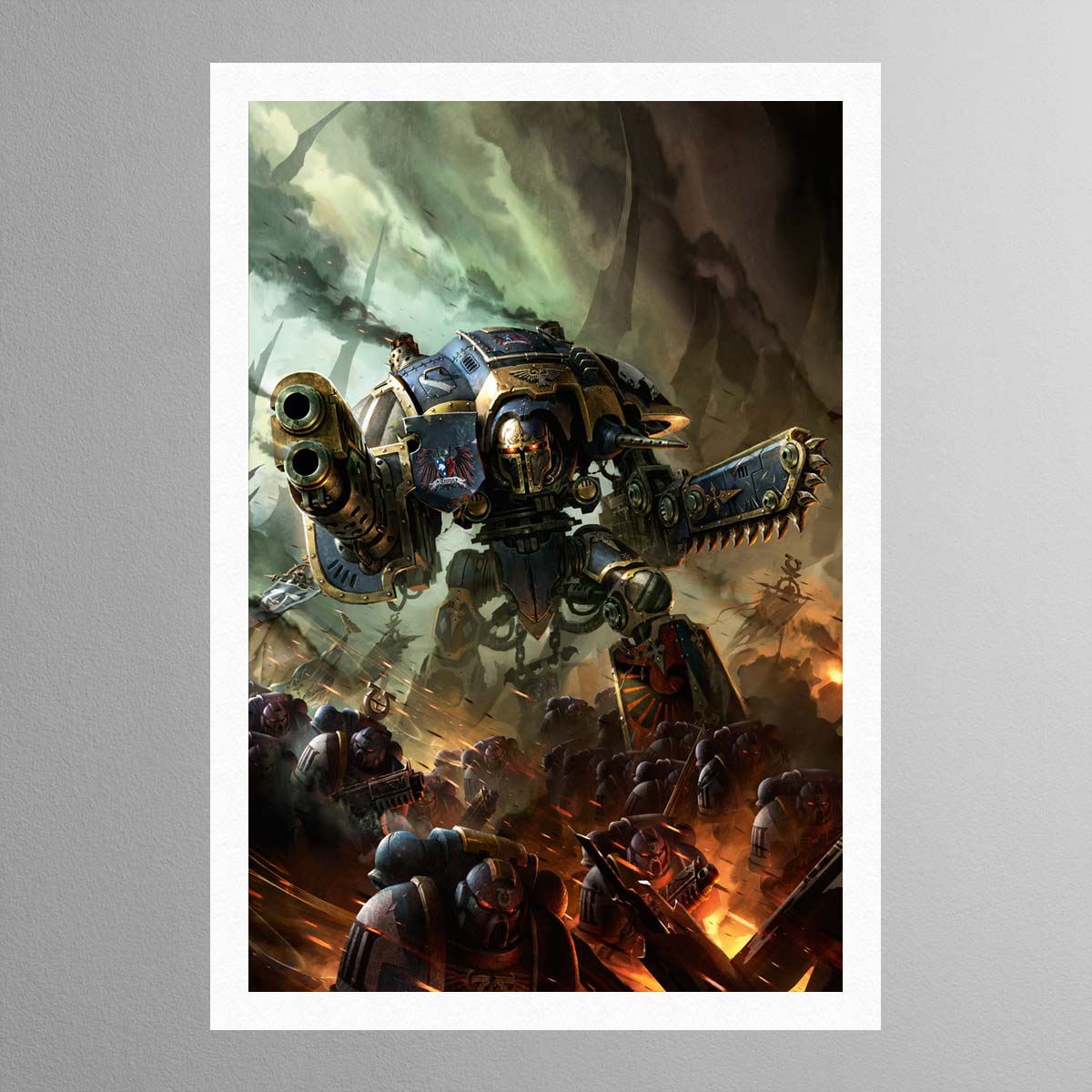 Knight Errant Art Print – Warhammer 40K Collectible – Warhammer Art