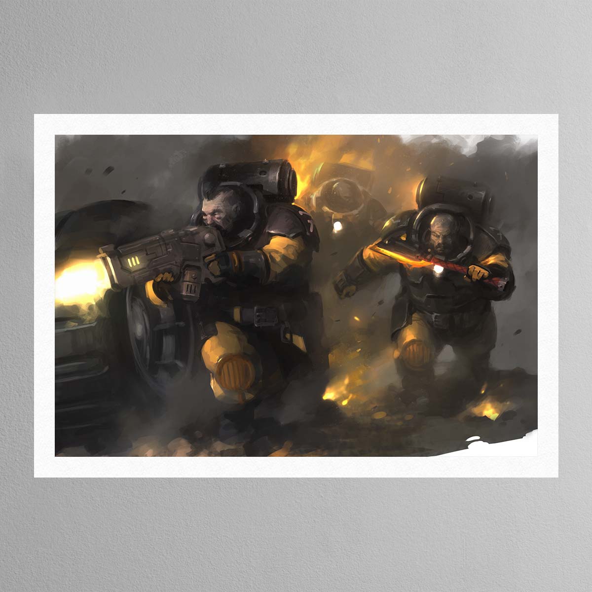 Kronus Hegemony Hearthkyn Warriors Art Print – Warhammer 40K ...