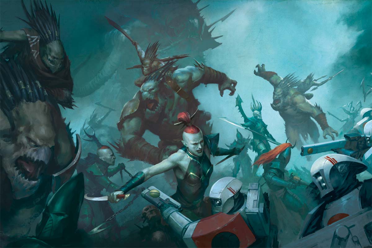 Krootox Rampagers Art Print – Warhammer 40K Collectible – Warhammer Art