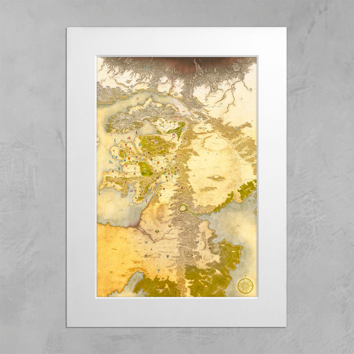 Map of the Old World - Warhammer Art