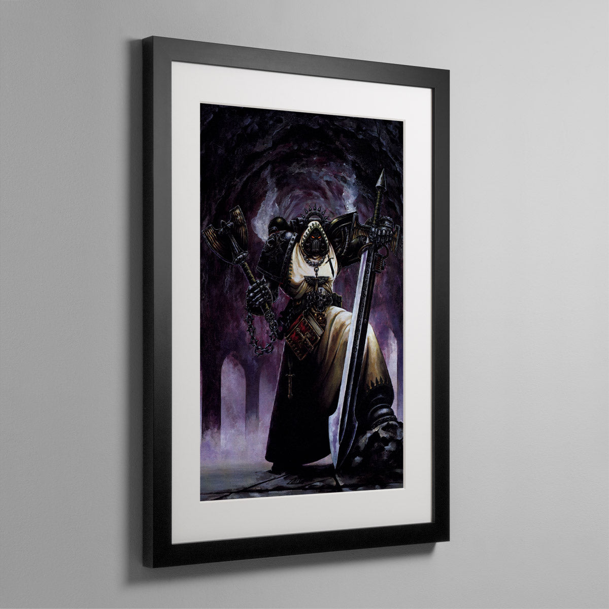 Interrogator Chaplain Art Print – Warhammer 40K Collectible – Warhammer Art