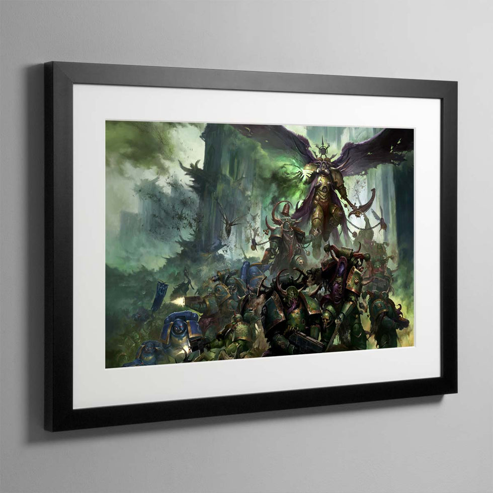 Mortarion, Daemon Primarch of Nurgle (Landscape) Art Print – Warhammer ...