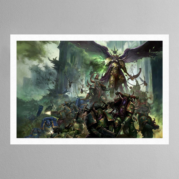 Mortarion, Daemon Primarch of Nurgle (Landscape) Art Print – Warhammer ...