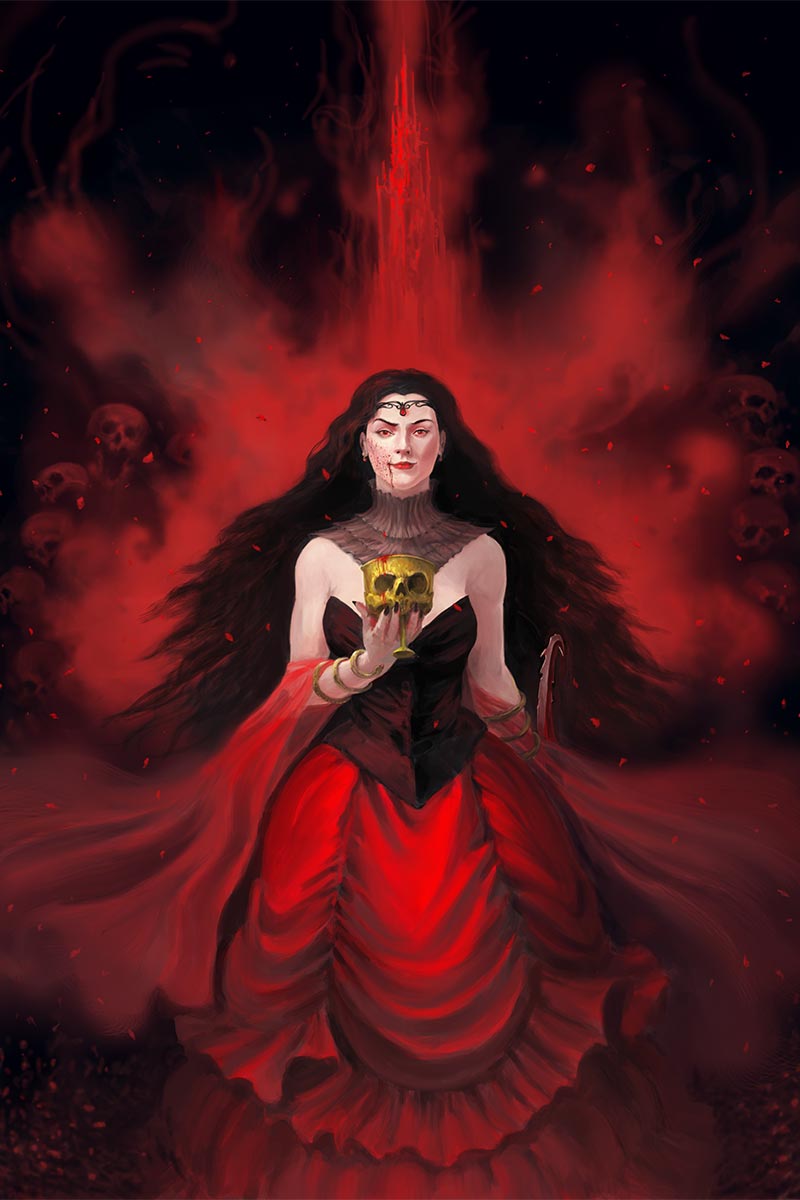 Neferata - Mortarch Of Blood Art Print – Age of Sigmar Collectible ...