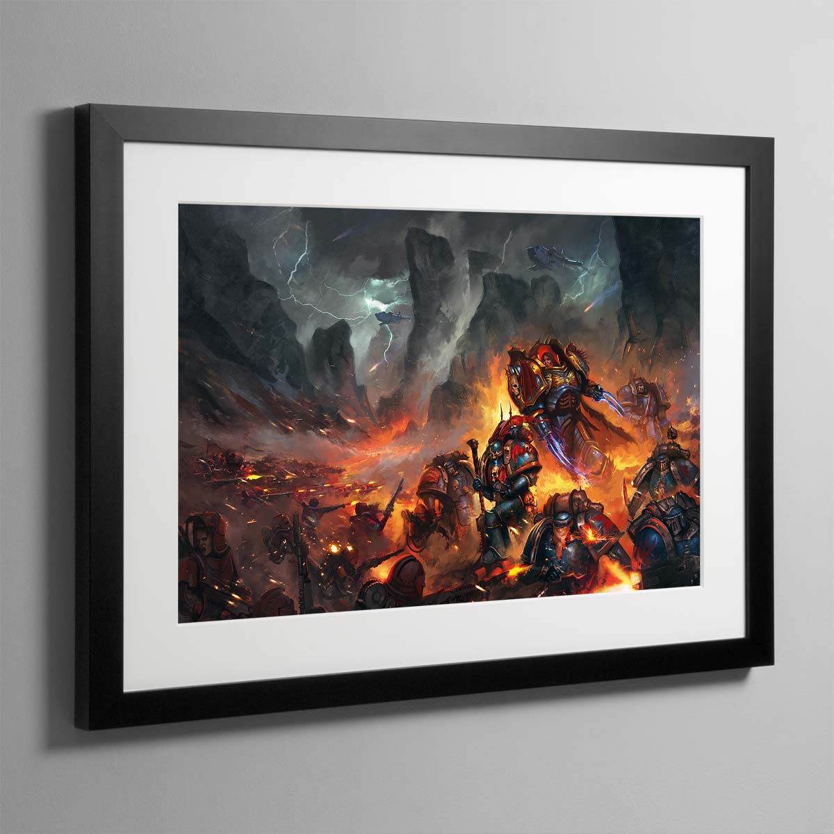 Night Lords Vs Solar Auxilia Artwork Art Print – The Horus Heresy ...