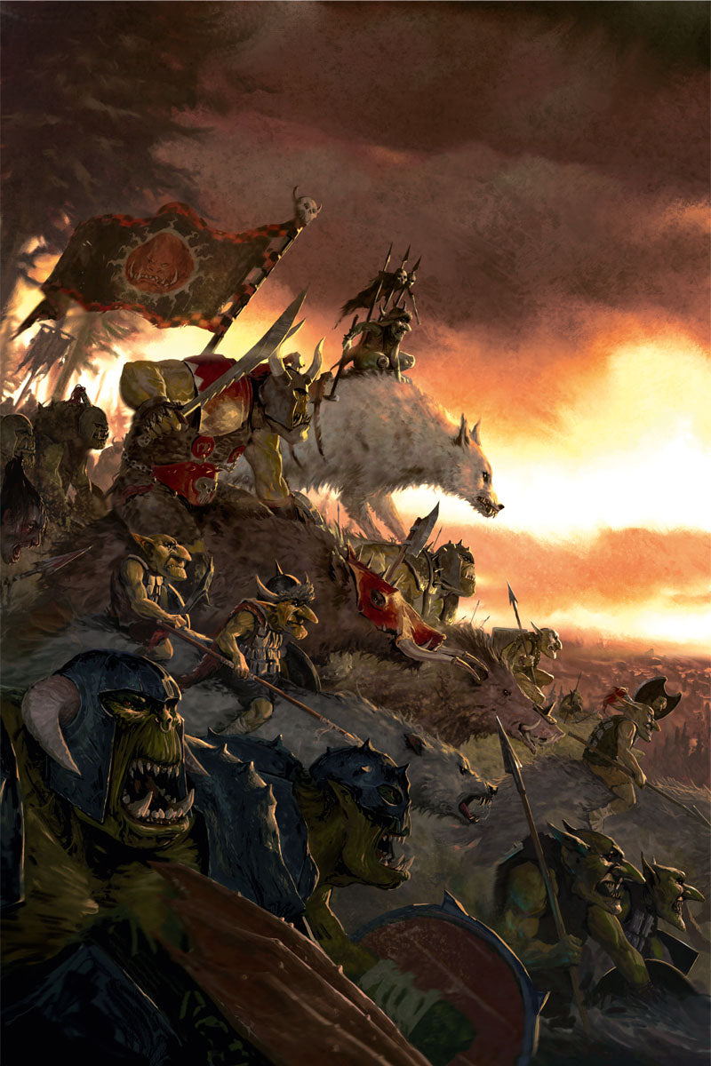 Orc and Goblin Tribes Art Print – Warhammer 40K Collectible ...