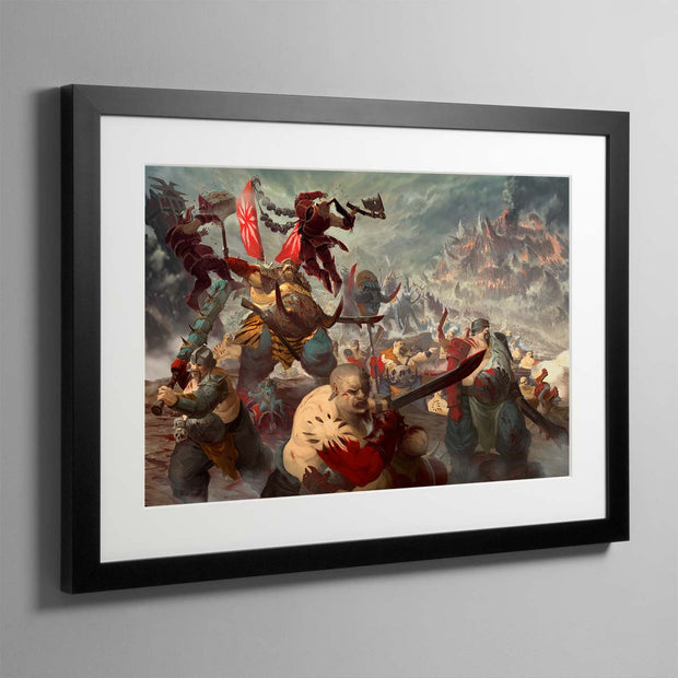 Ogor Gluttons Art Print – Age of Sigmar Collectible – Warhammer Art