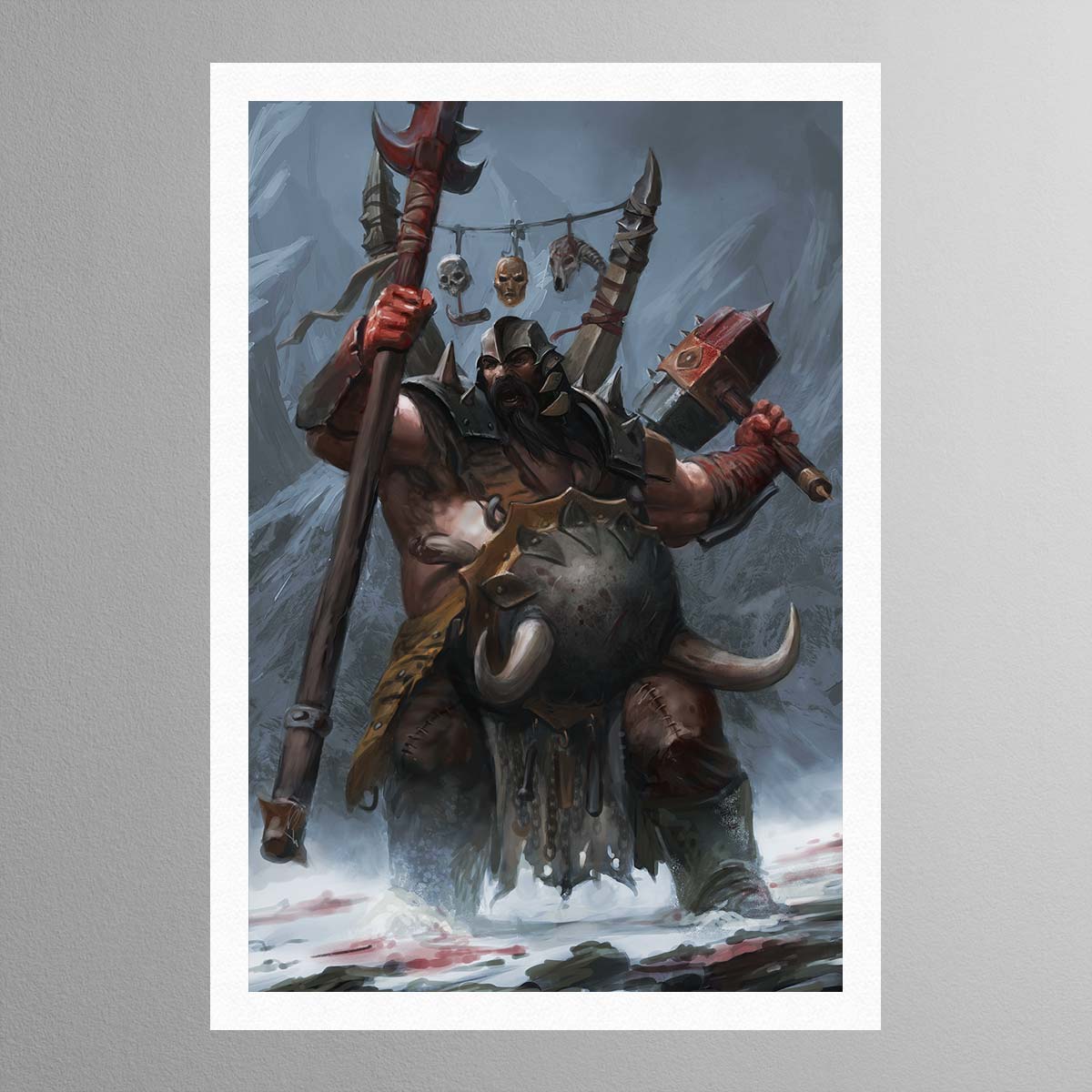 Ogor Mawtribes Tyrant Art Print – Age of Sigmar Collectible ...