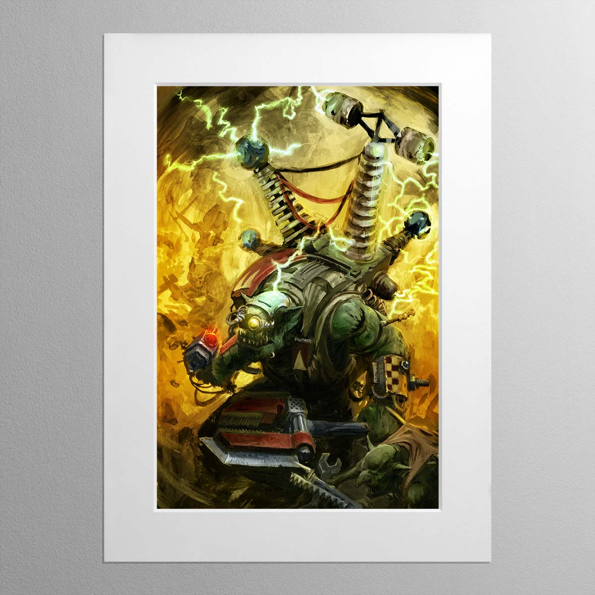 Ork Mekboy Art Print – Warhammer 40K Collectible – Warhammer Art