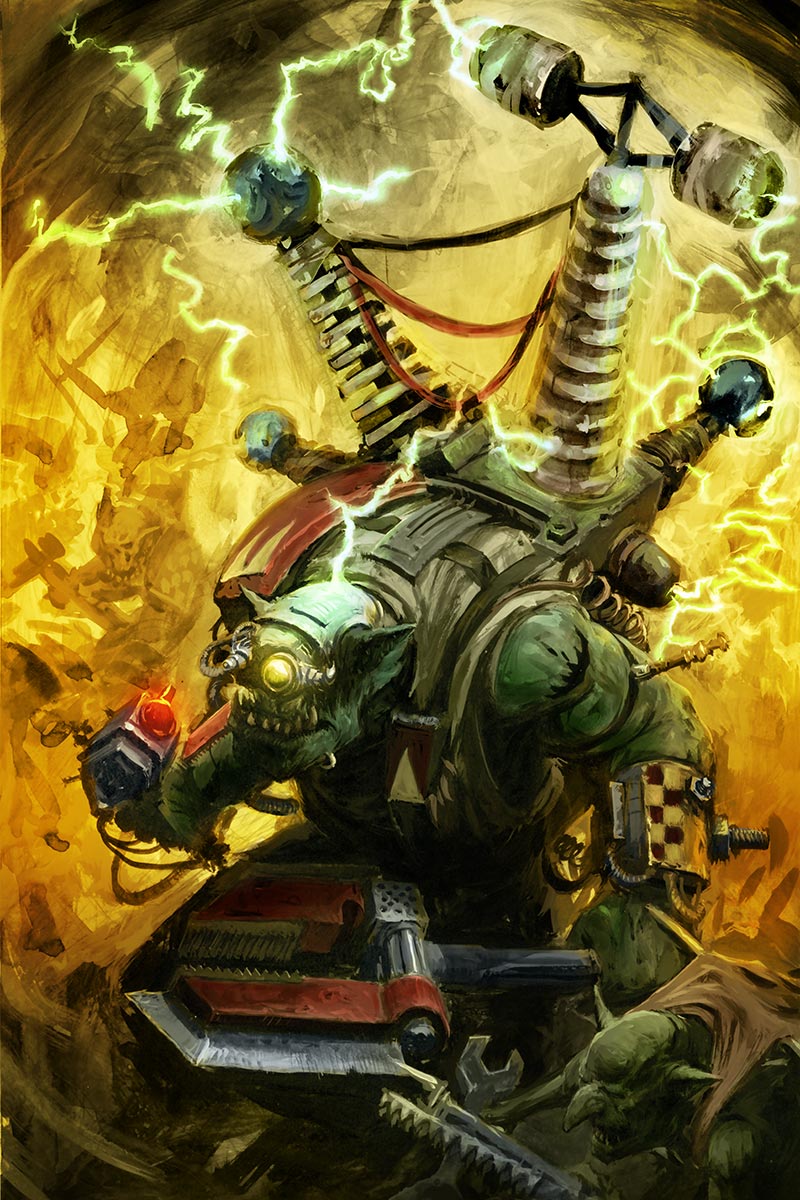 Ork Mekboy Art Print – Warhammer 40K Collectible – Warhammer Art