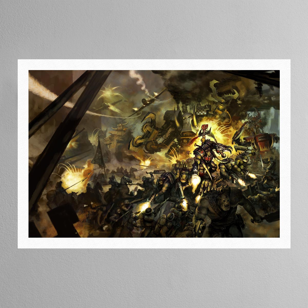 Ork Waaagh! Art Print – Warhammer 40K Collectible – Warhammer Art