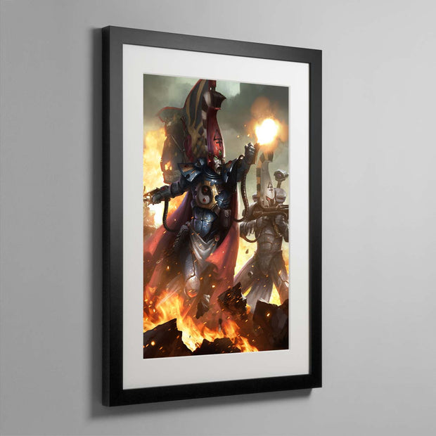 Phoenix Lord Asurmen Art Print – Warhammer 40K Collectible – Warhammer Art