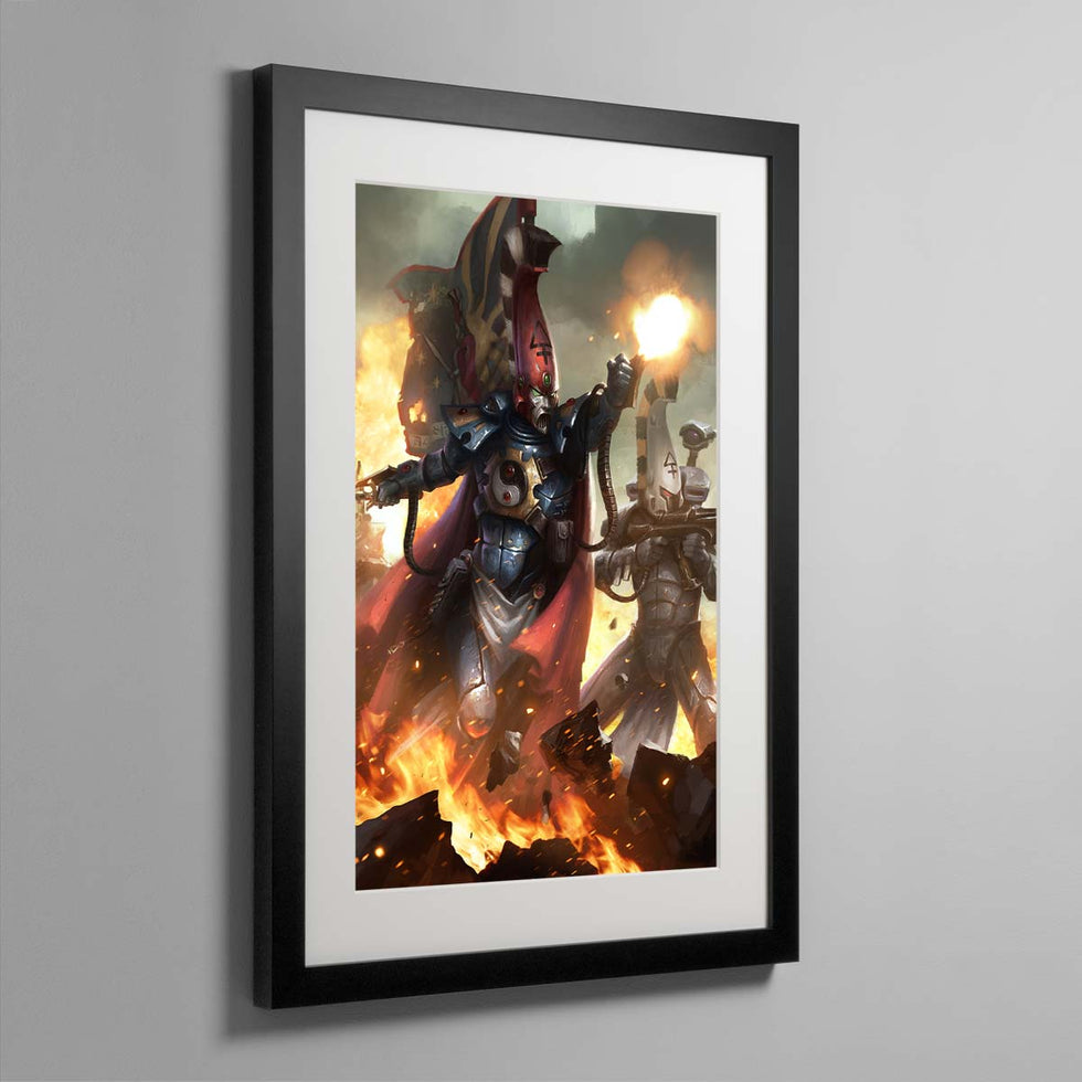 Phoenix Lord Asurmen Art Print – Warhammer 40K Collectible – Warhammer Art