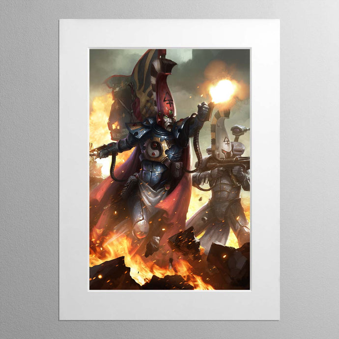 Phoenix Lord Asurmen Art Print – Warhammer 40K Collectible – Warhammer Art